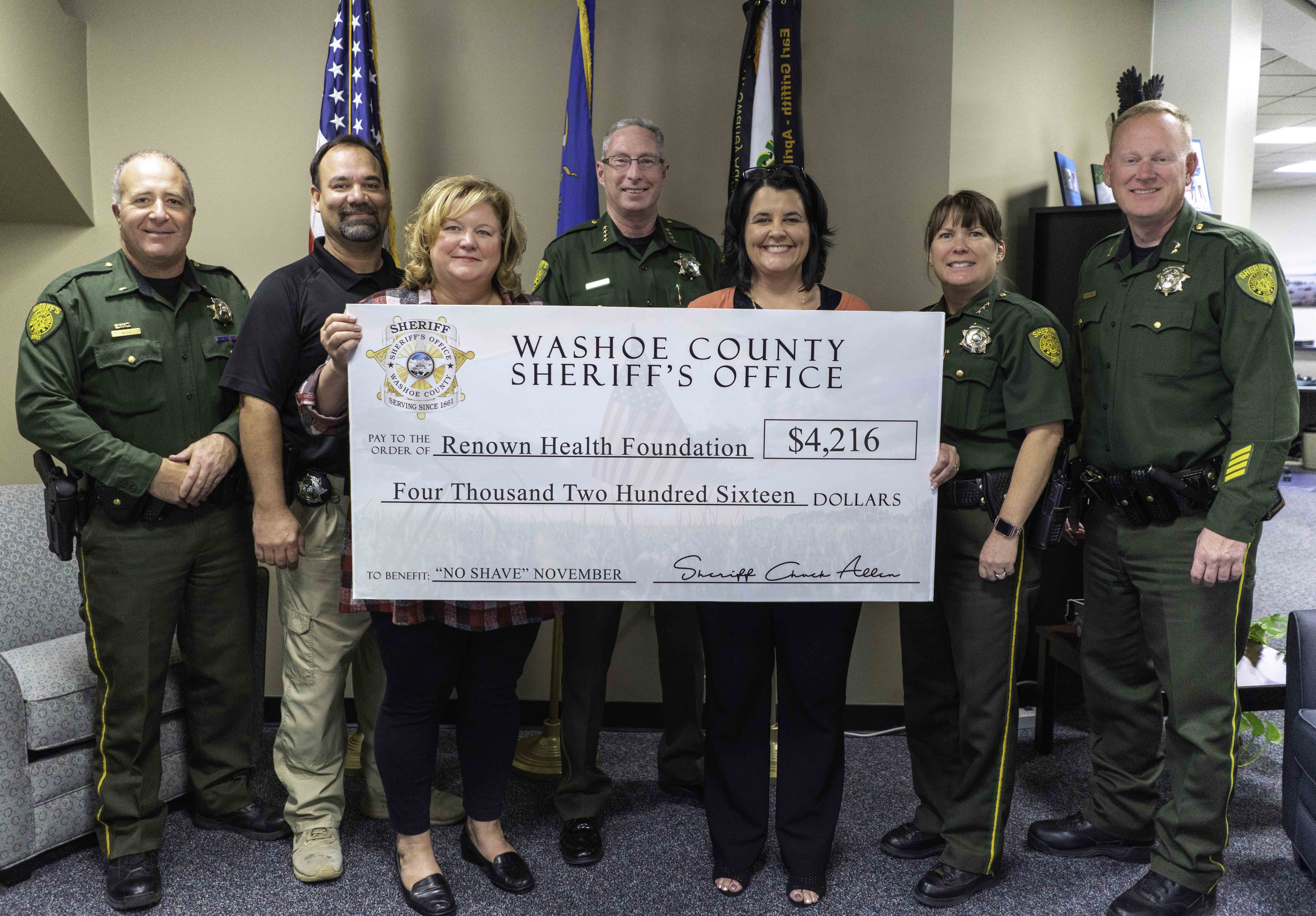Washoe County Sheriffs Office Staff Raises More Than 4 200 To Help